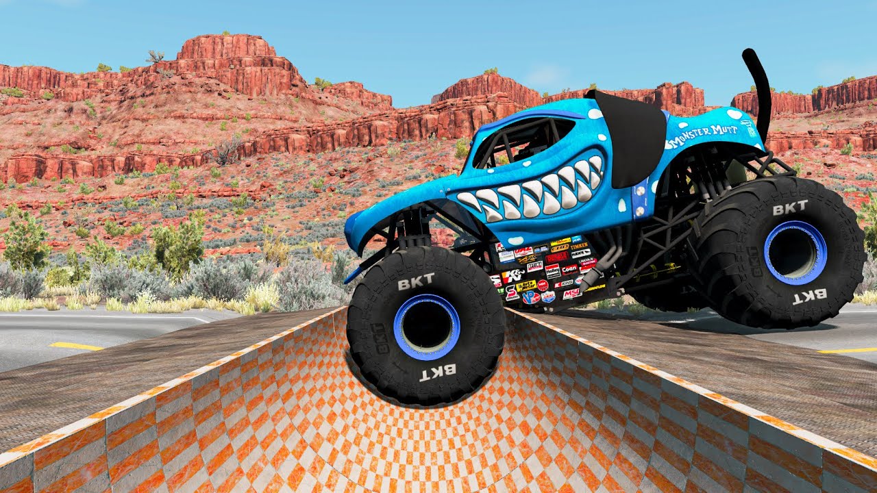 Cars vs Inverted Speed Bumps N84HPZ - BeamNG.Drive B01 - YouTube