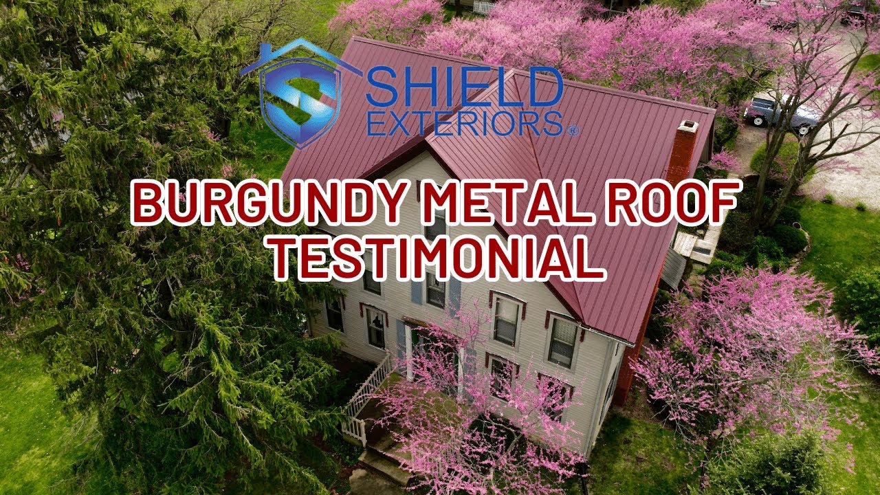 Shield Exteriors Burgundy Metal Roof Testimonial - YouTube