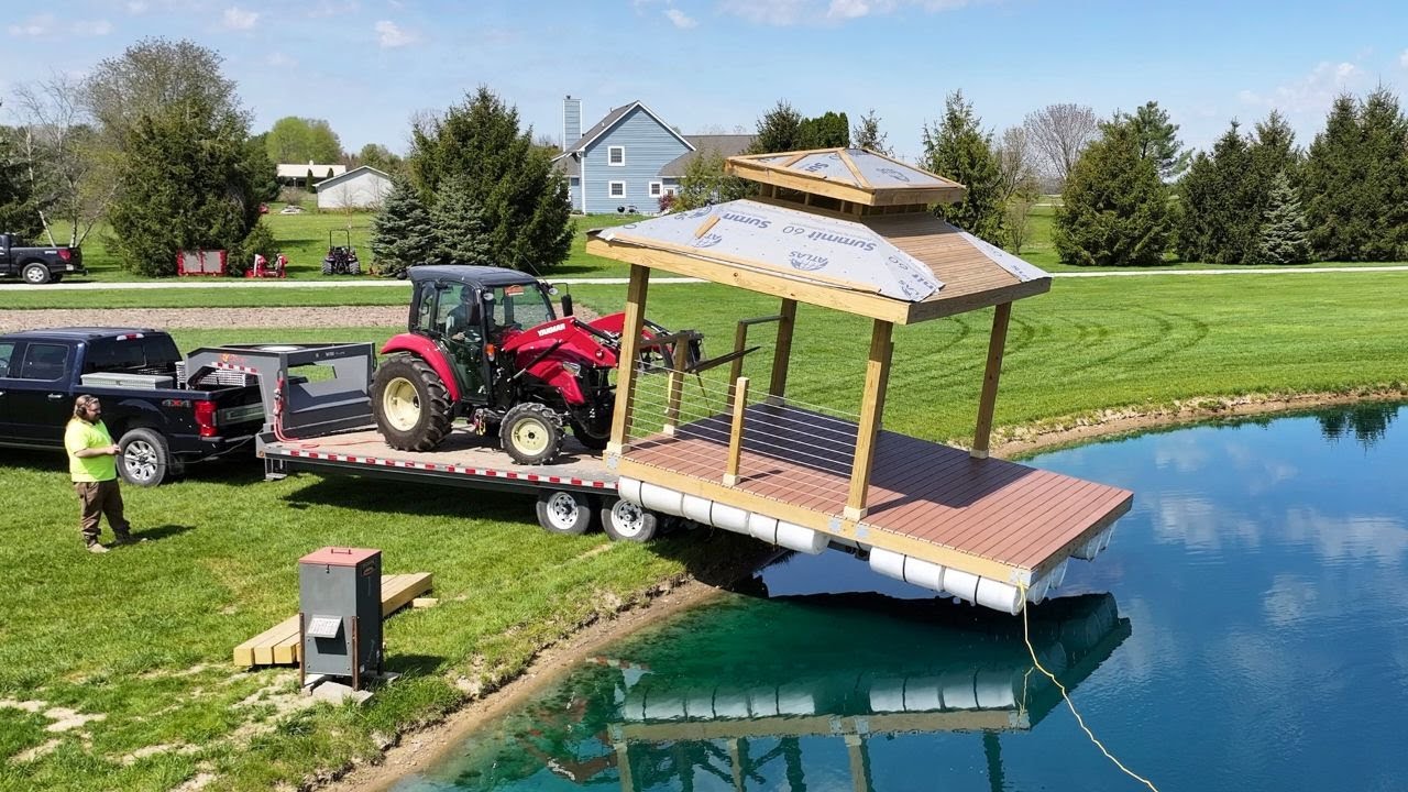 Will a YEAR'S Labor SINK in MOMENTS? Floating DOCK LAUNCH! - YouTube
