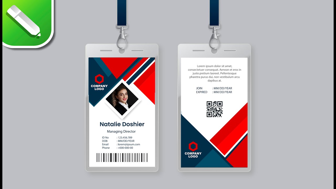 How to Make ID Card Design in CorelDraw | कॉरल ड्रा में आईडी कार्ड कैसे ...
