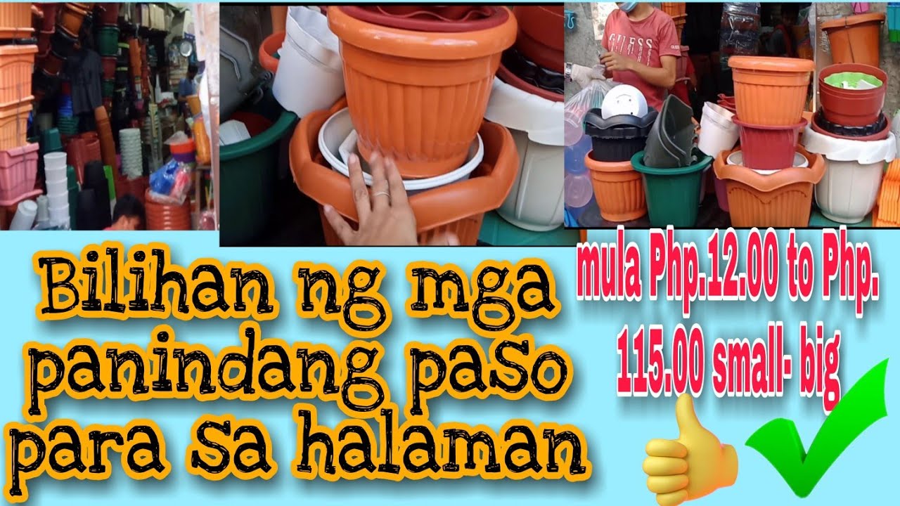 Bilihan ng mga paso sa halaman at pangtinda din - YouTube
