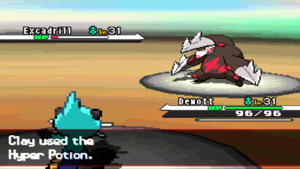 Pokémon White - Gym Leader Clay - YouTube