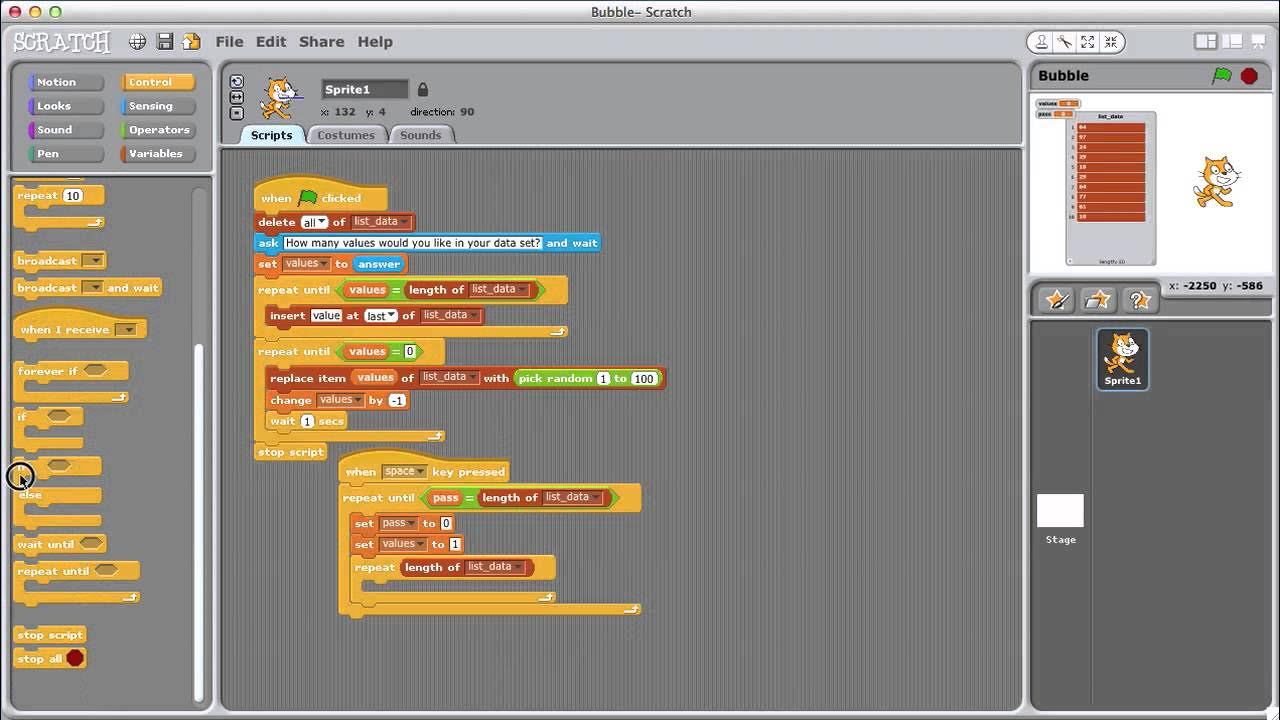 Bubble Sort Algorithm (Part 1) - YouTube