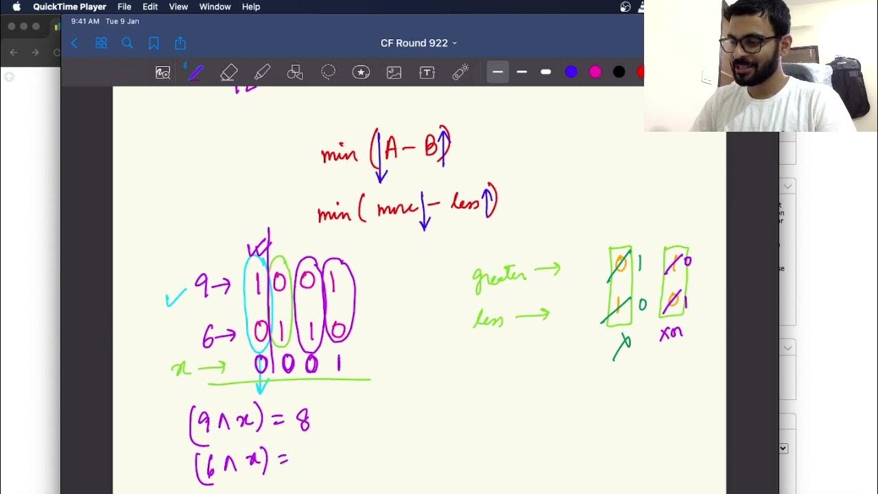 Codeforces Round 922 Problem C - XOR-distance | Saptarshi Mukherjee ...