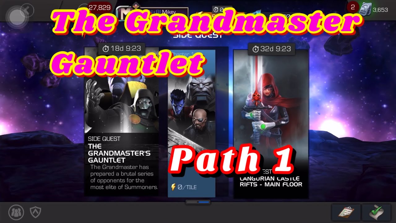 The Grandmaster Gauntlet - Path 1 #mcoc - YouTube