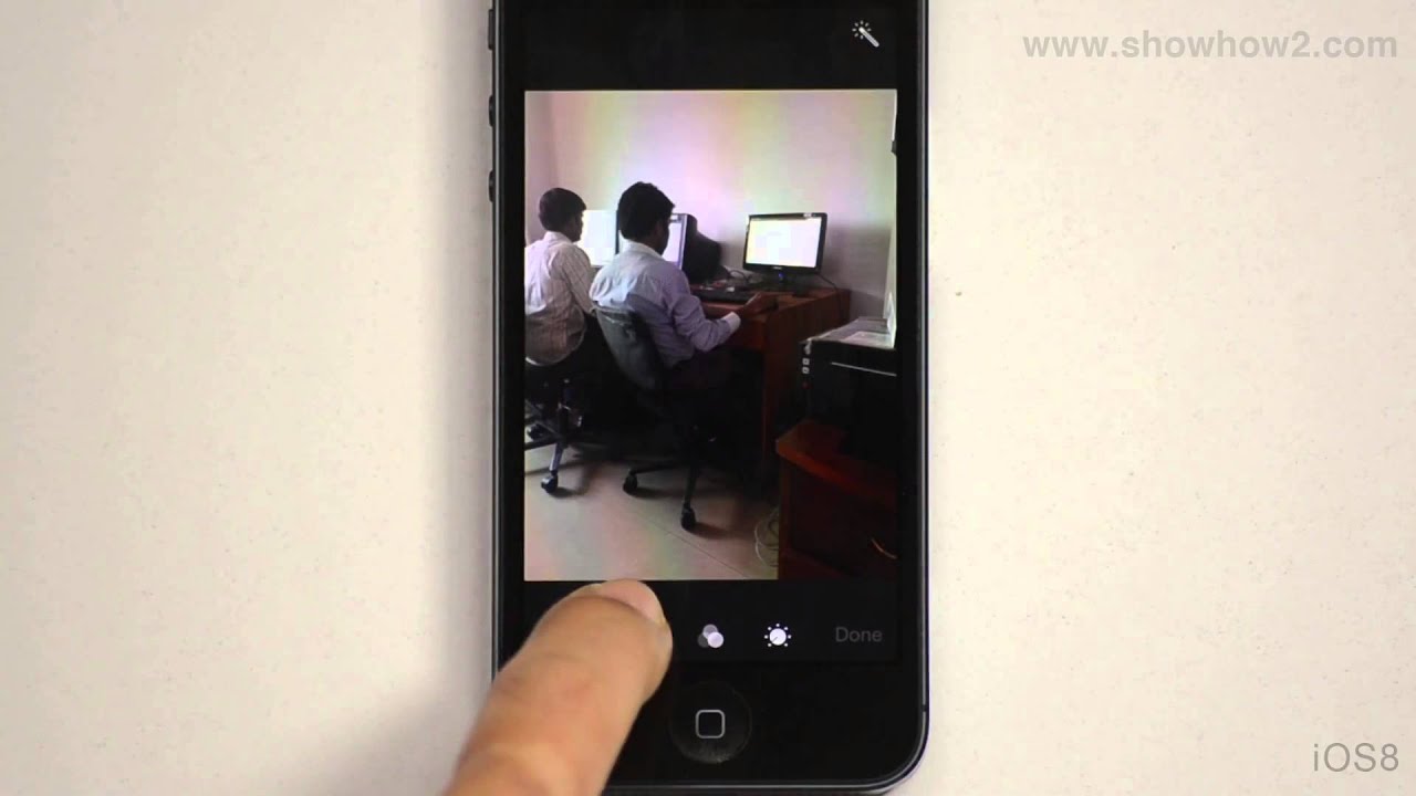 iOS8 (iPhone) - How To Crop A photo With Rotation - YouTube