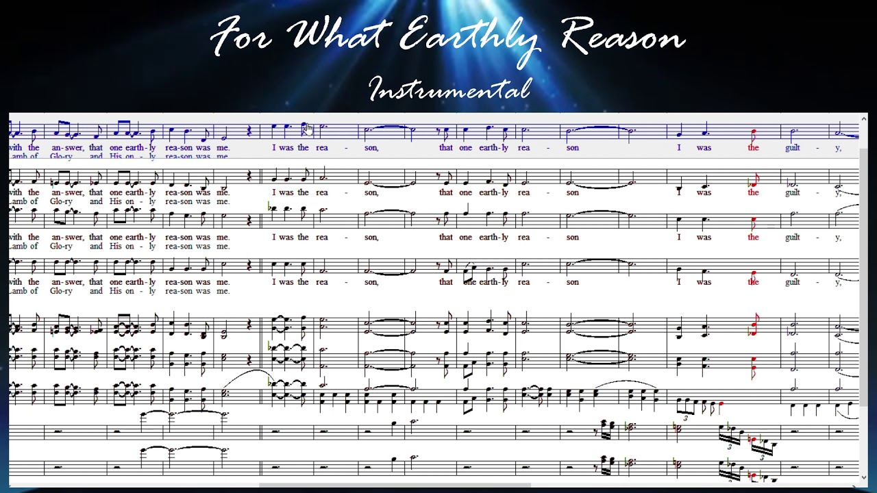 For What Earthly Reason Instrumental - YouTube
