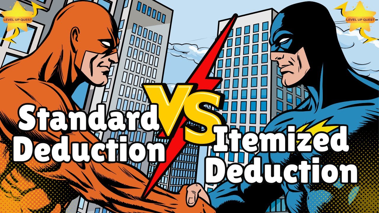 Comic strip explaining Standard Deduction vs. Itemized Deduction - YouTube