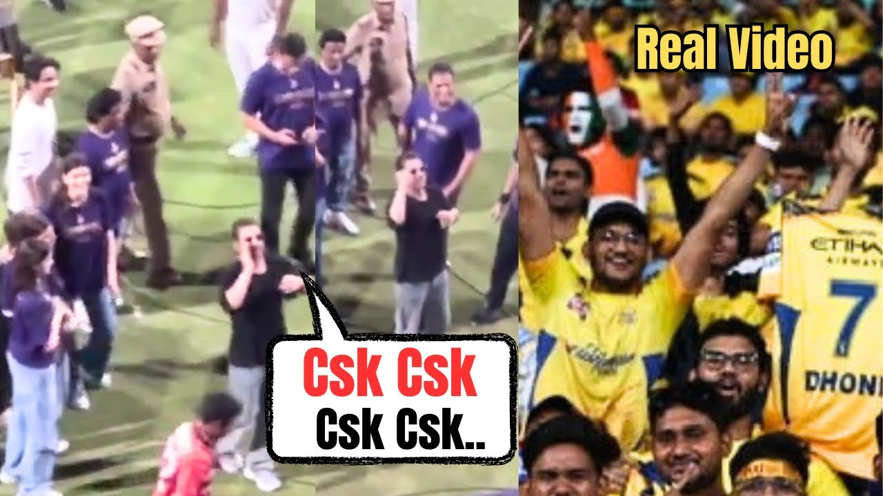 Shahrukh Khan Heartwarming Gesture For Csk Fans As He Also Starts Chanting ‘’Csk Csk’’ - YouTube