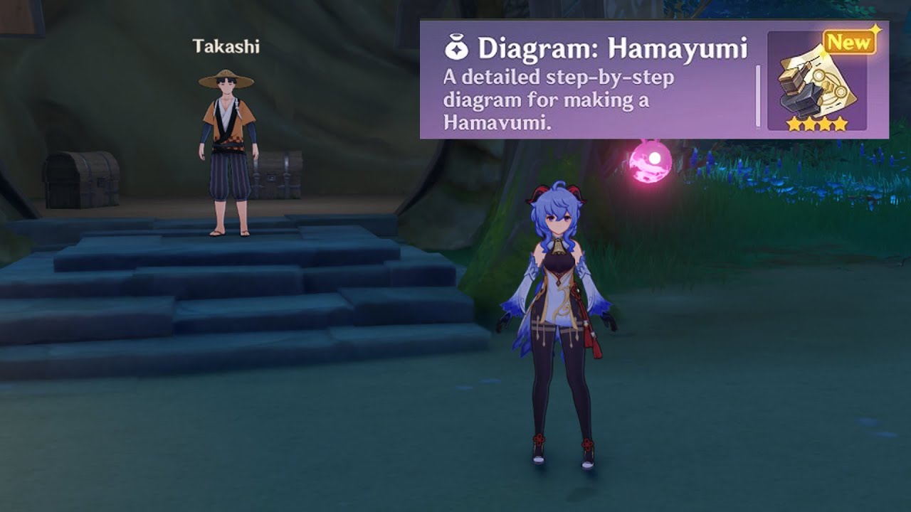 Cara Dapat Blueprint Bow Hamayumi di Inazuma | Genshin Impact - YouTube