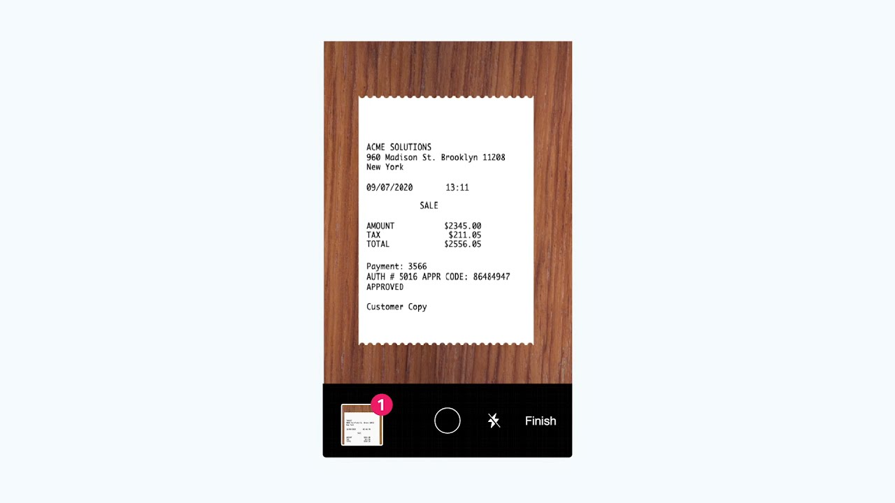 Scan multiple receipts and create instant expenses with Bulkfyle - YouTube