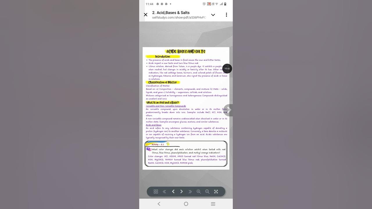 class 10th science chapter 2 part 3 - YouTube