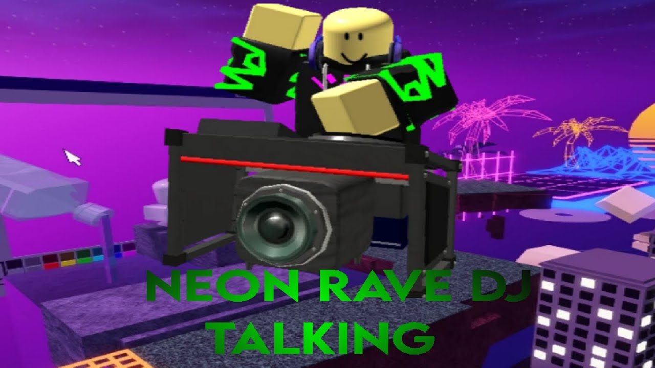 Neon Rave DJ Talking - YouTube