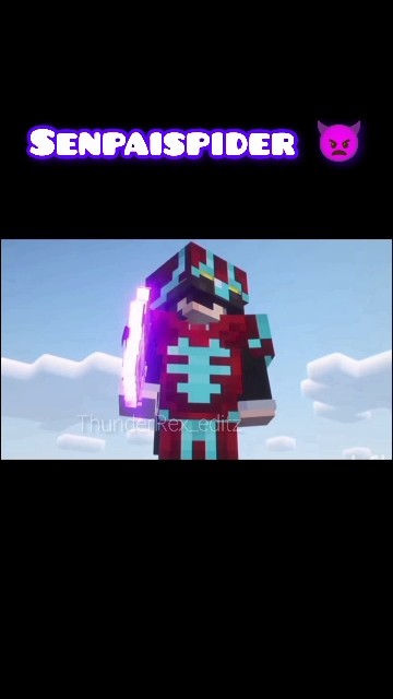 senpaispider with aura 😎💀....... #minecraft #senpaispider #minecraft # ...