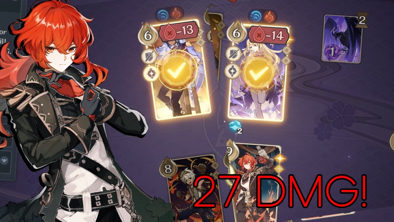 ONE OF THE BEST DILUC DECKS?? 27 damage!! || Genshin Impact Genius ...
