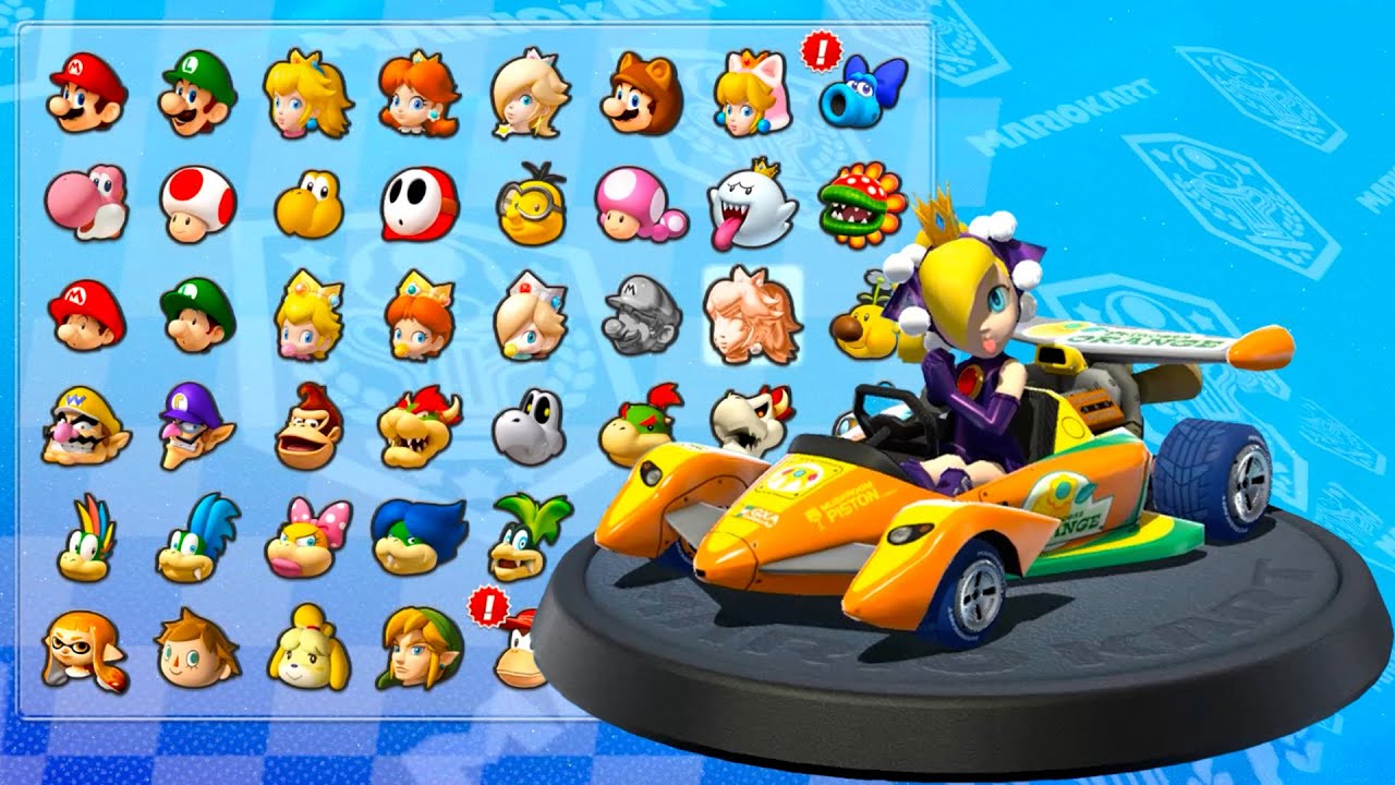 Mario Kart 8 Deluxe Wave 6 Wapeach Racing Acorn Cup &Spiny Cup Racing ...