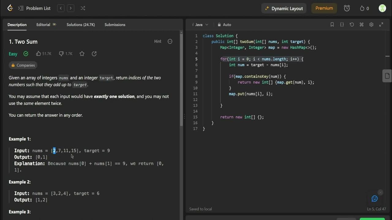 1. Two Sum Solution by Newbie Pinoy Programmer - YouTube