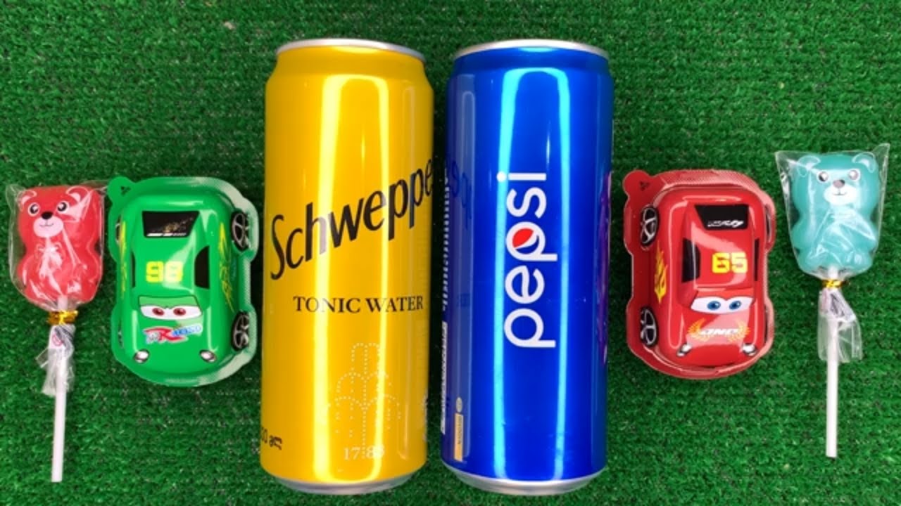Satisfying Video | Bear Pepsi Schweppes Lollipops Open Mix Candy and ...
