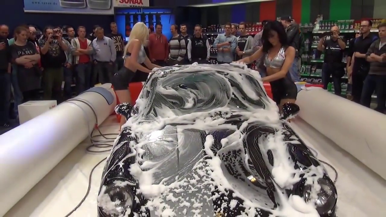 Car Wash - Carwash Girls at work washing a car - YouTube