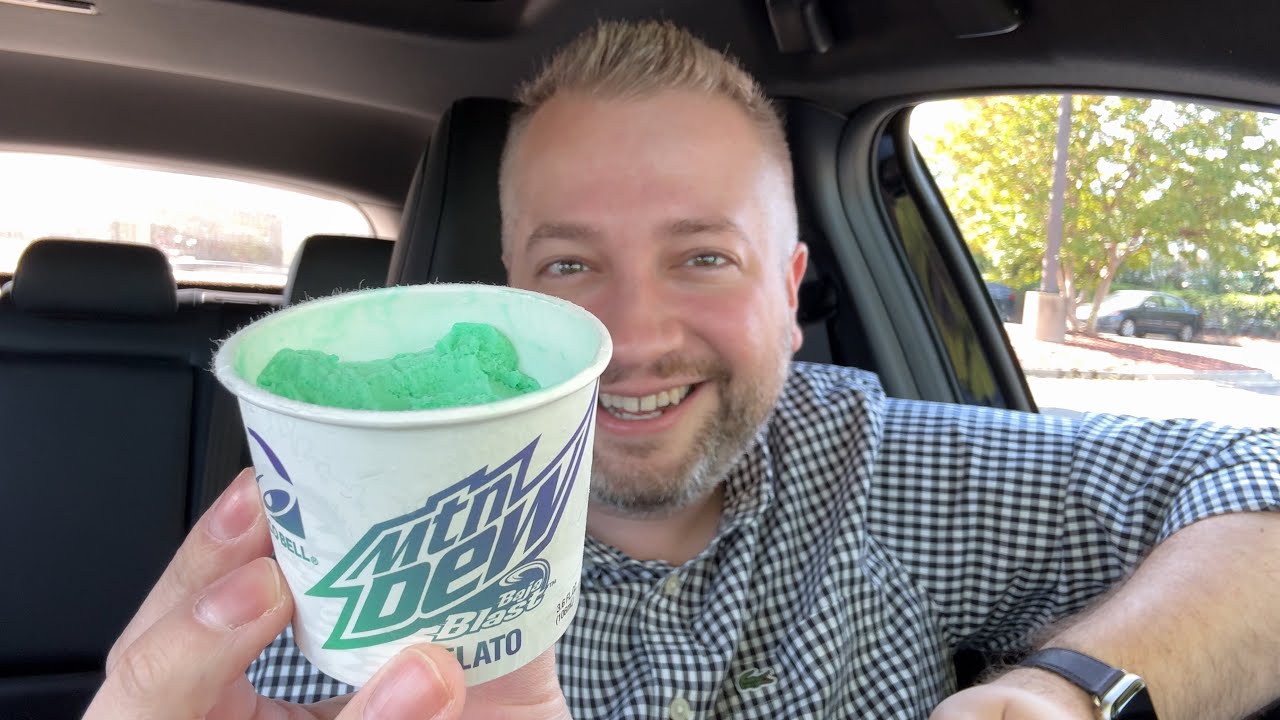 Taco Bell MTN DEW Baja Blast Gelato Review - YouTube