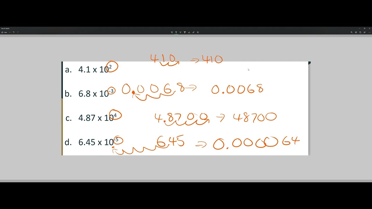0.1 - Scientific Notation - YouTube