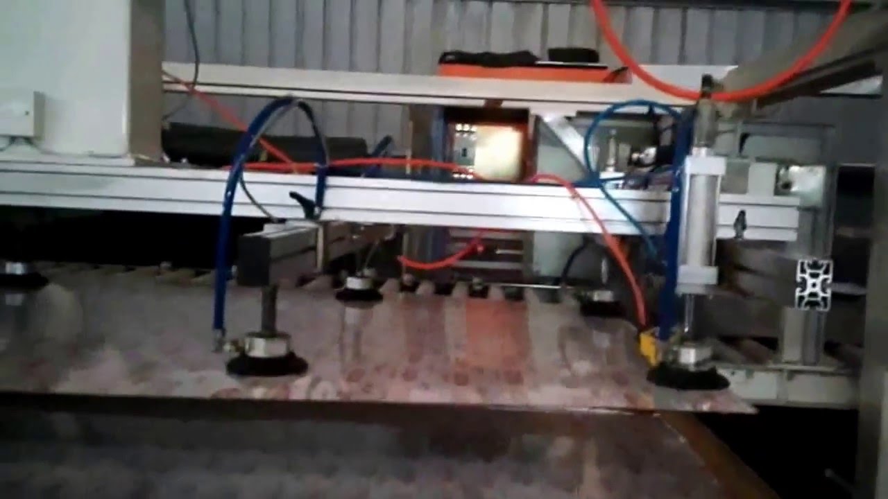 automatic no.4 hairline finish polishing machine - YouTube