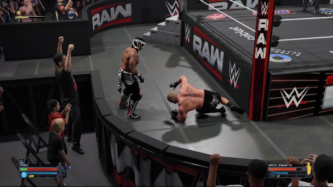 WWE 2K25 Penta vs Brock Lesnar - YouTube