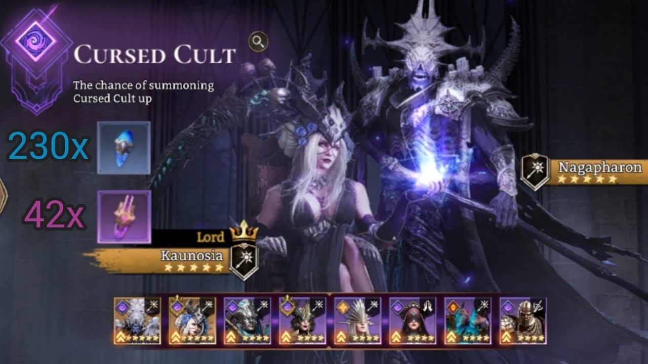 Watcher of Realm, 230x rare summon & 42x Lord summon. - YouTube
