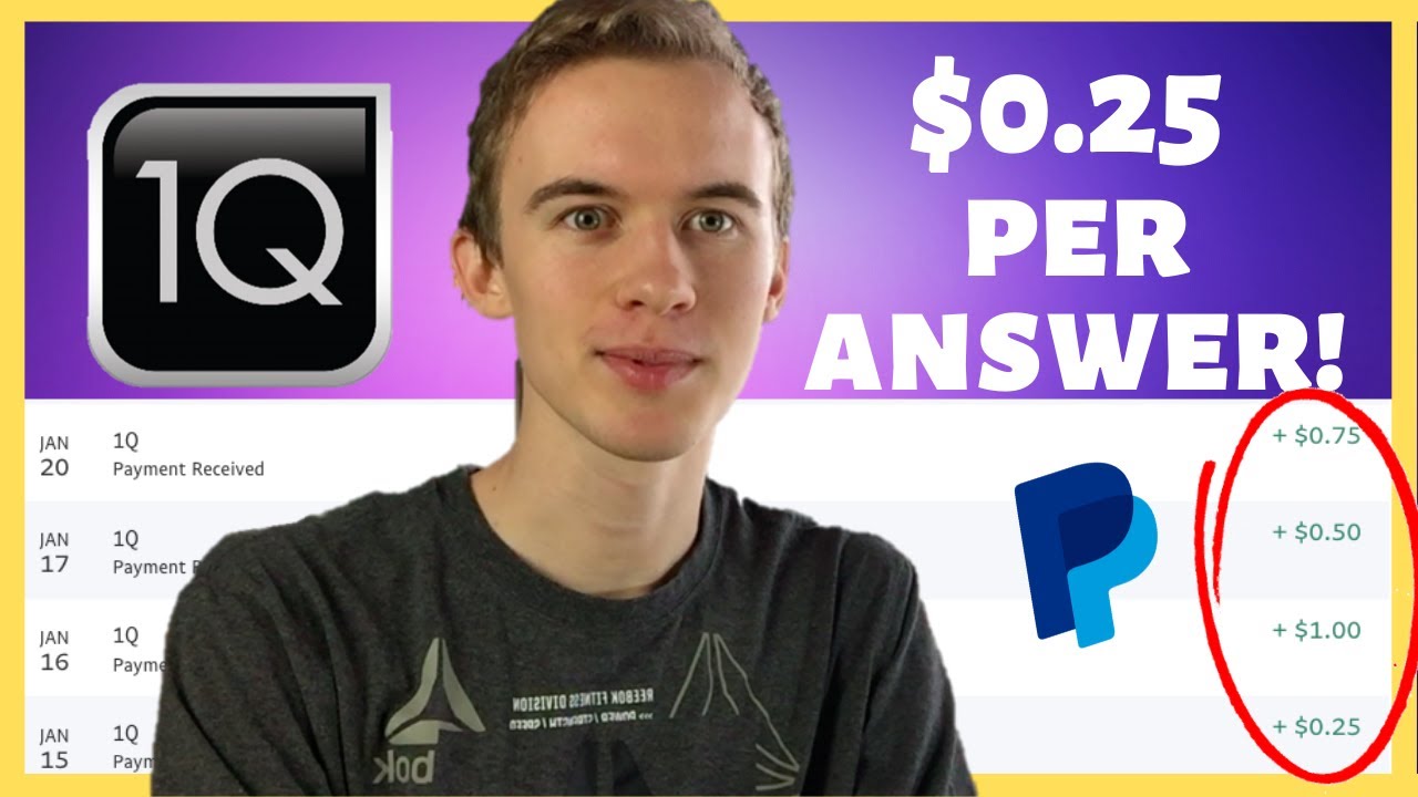 1Q App Review - Get Paid $0.25/Question On Your Phone - YouTube