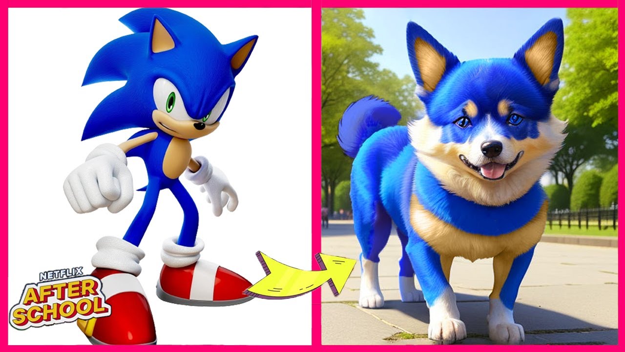 Sonic Prime And Their Monster, Favorite Dogs, Favorite Pet, Drinks And ...