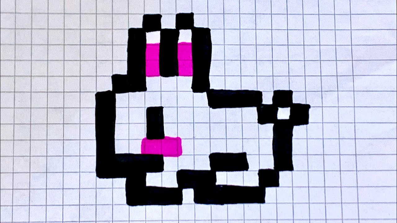 How to draw a rabbit with pixel art step by step🐇🐰 - YouTube