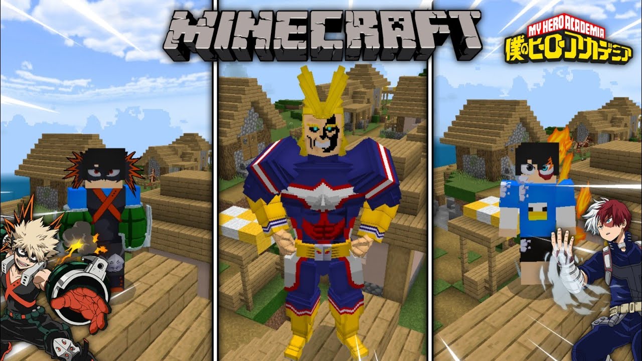 BOKU NO HERO ACADEMIA ADDON MINECRAFT PE 1.19+ - YouTube