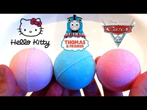 Bath Powder Balls Cars2 Thomas & Friends and Hello Kitty Anpanman by ...