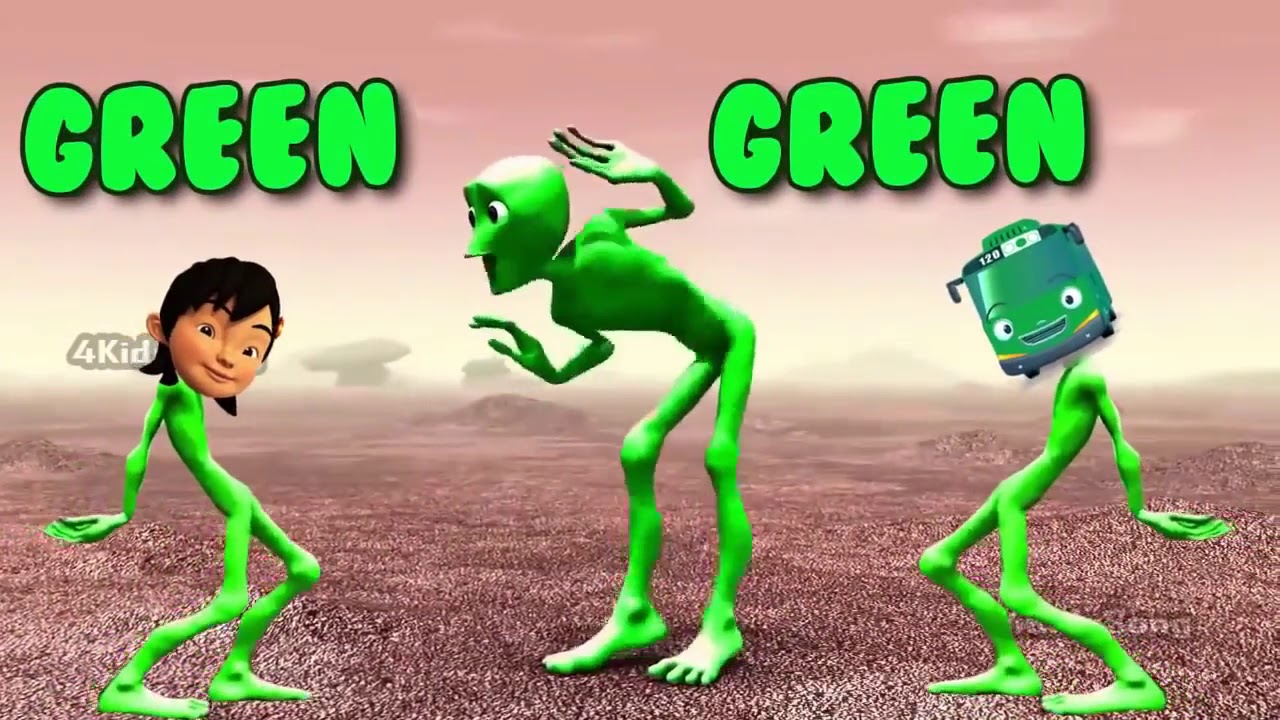 Upin Ipin Tayo Alien Dance Learn Colors with UFO Alien Belajar Warna ...