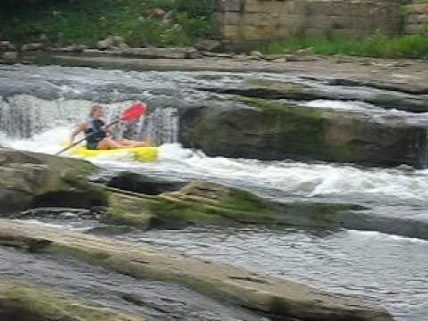 Amy Kayaking the Hocking River - YouTube
