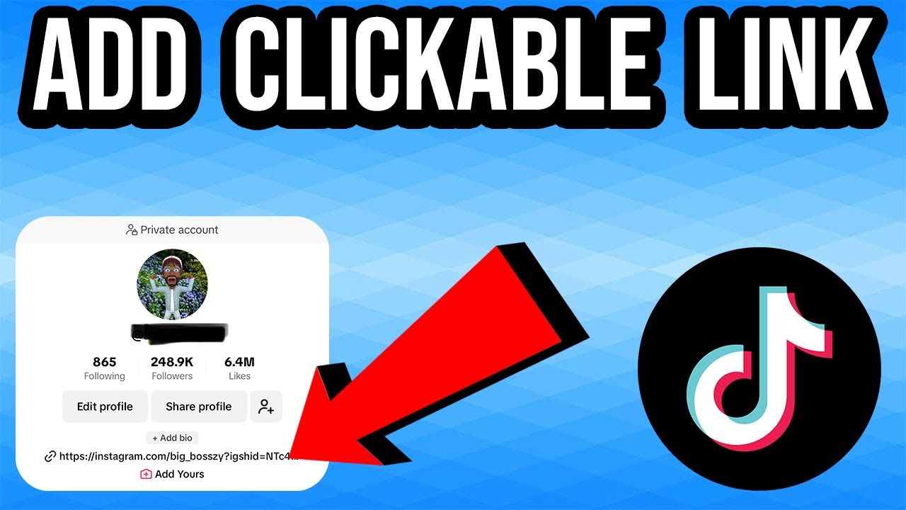 How To Add A Clickable Link To Tiktok Bio - YouTube