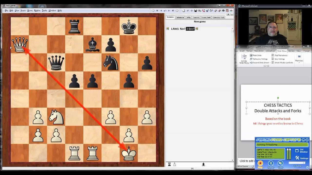Chess - double attacks and forks - YouTube