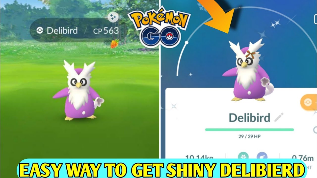 how to get shiny delibird in pokemon go | best way to get shiny ...