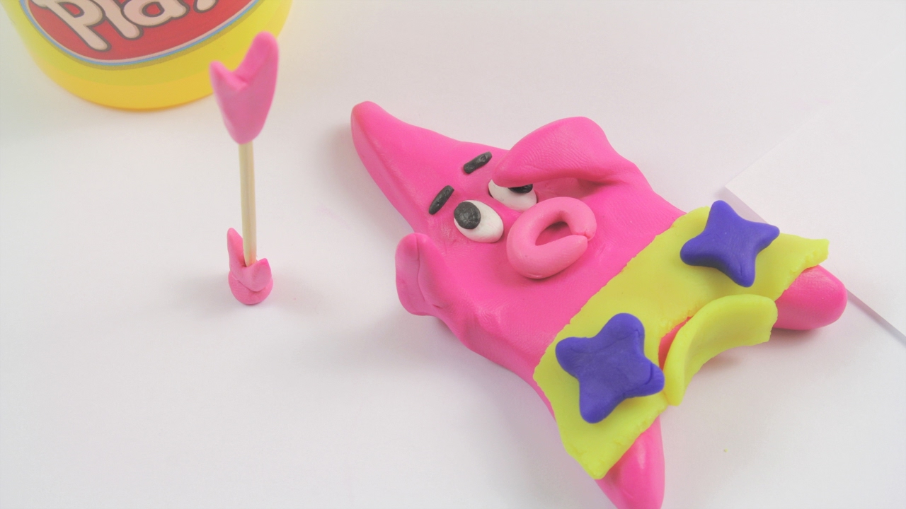 Patrick Star Sponge bob and Valentines day Play Doh Animation - YouTube