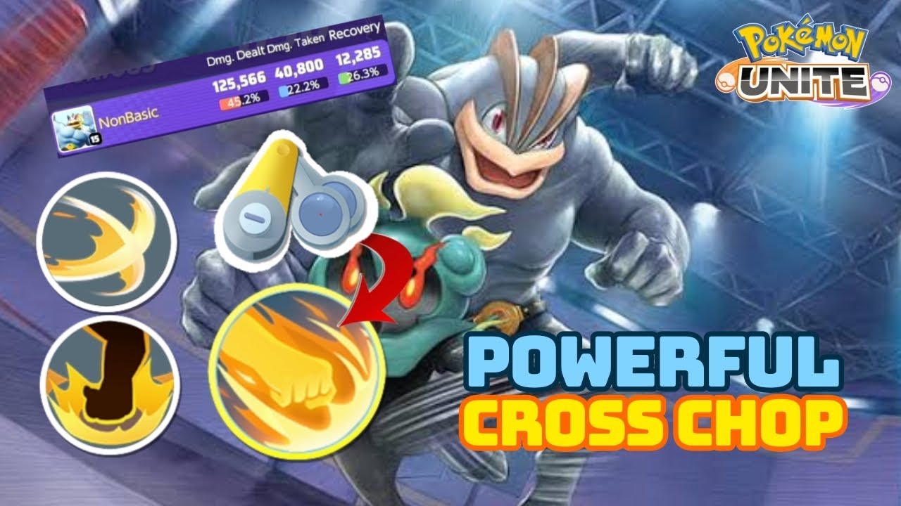 POWERFUL CROSS CHOP USING MACHAMP SOLO GAMEPLAY | POKEMON UNITE - YouTube