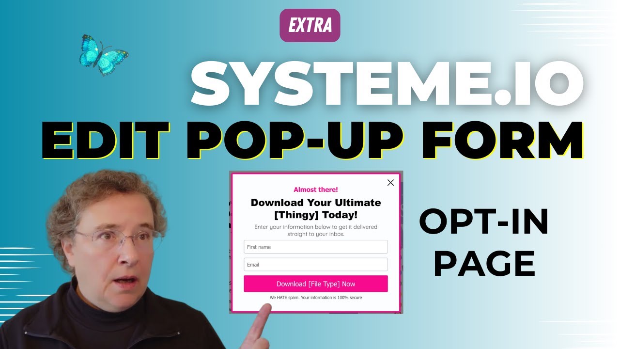 Edit Pop-Up Opt-in Forms in Systeme.o - YouTube