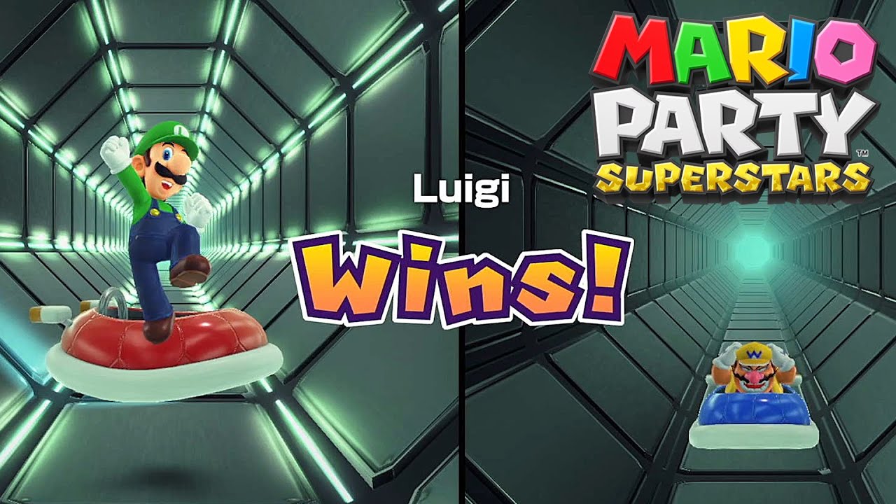 mario party superstars Luigi wins Duel minigames Master mode - YouTube