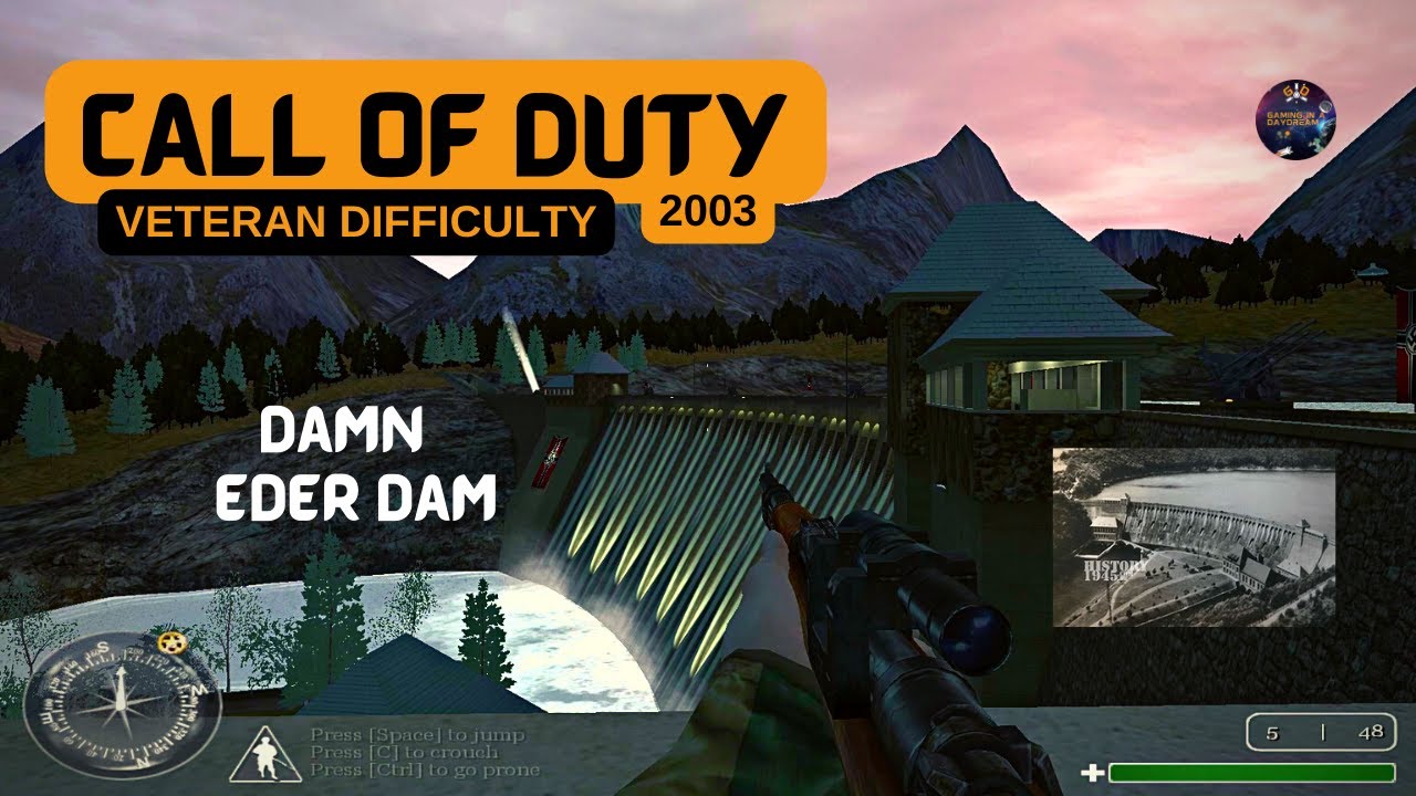 CALL Of DUTY 2003 VETERAN - DAMN EDER DAM PC FIRST AND BLIND GAME PLAY ...