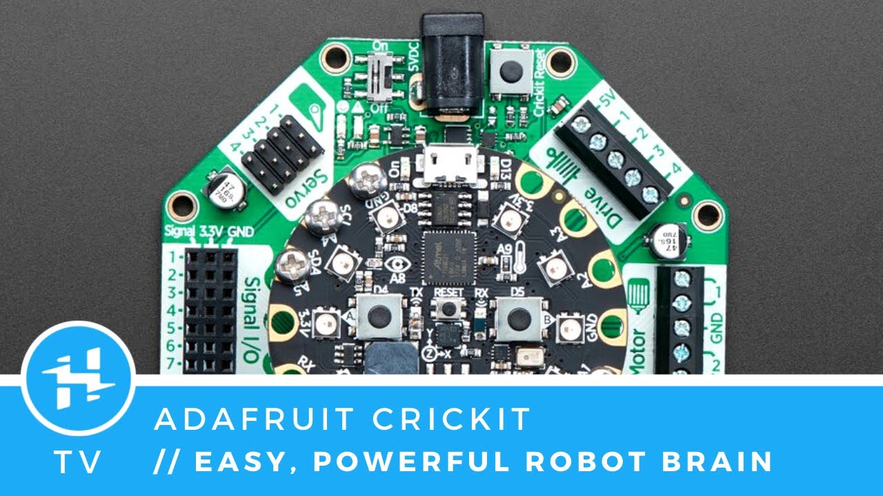 Adafruits Crickit Powerful Beginner Friendly Robotics Youtube
