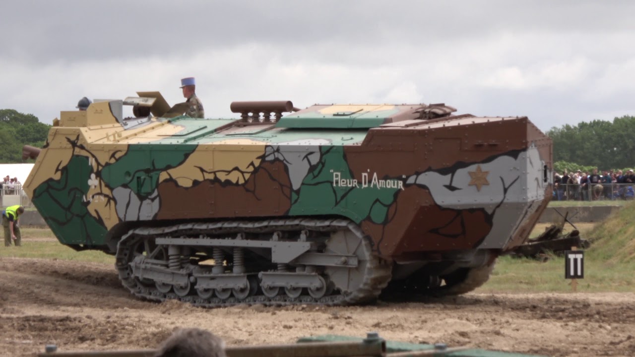 Last surviving Saint Chamond Tank - Tankfest 2017 - Tank Museum ...