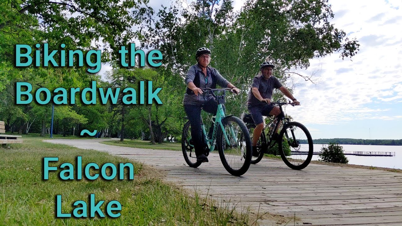 Biking the Boardwalk at Falcon Lake - YouTube