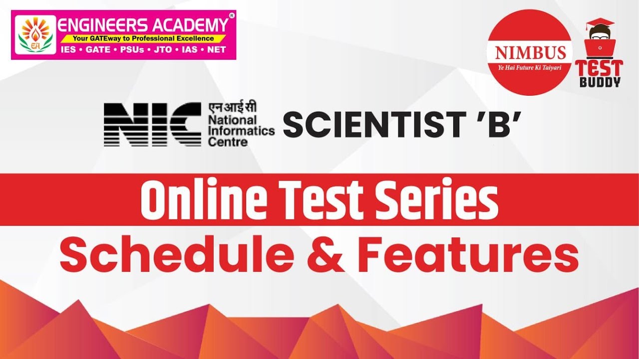NIC Scientist-B Online Test series | NIC/NIELIT 2023 Test Series | NIC ...
