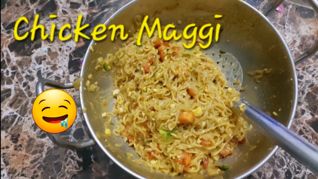 Chicken Maggi noodles recipe - YouTube