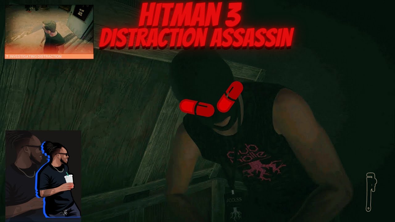 Hitman 3 Ski Mask Assassin Using A Distraction - YouTube