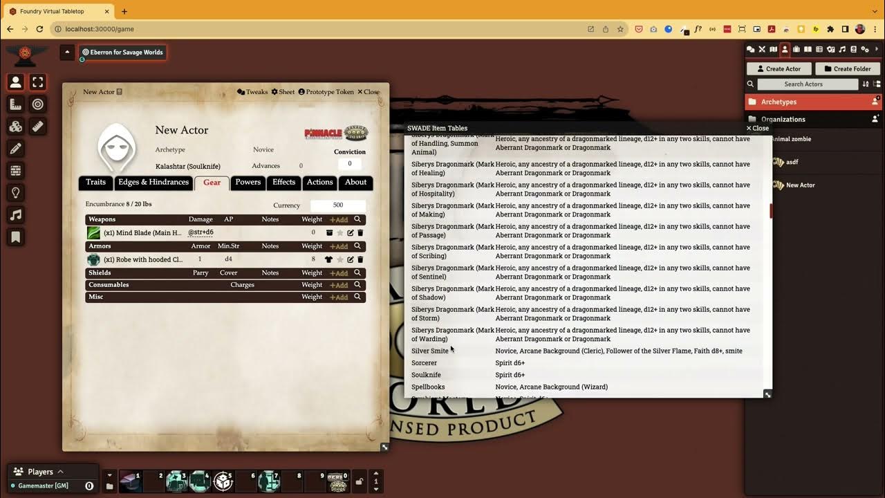SWADE Item Tables Demo 1 - YouTube